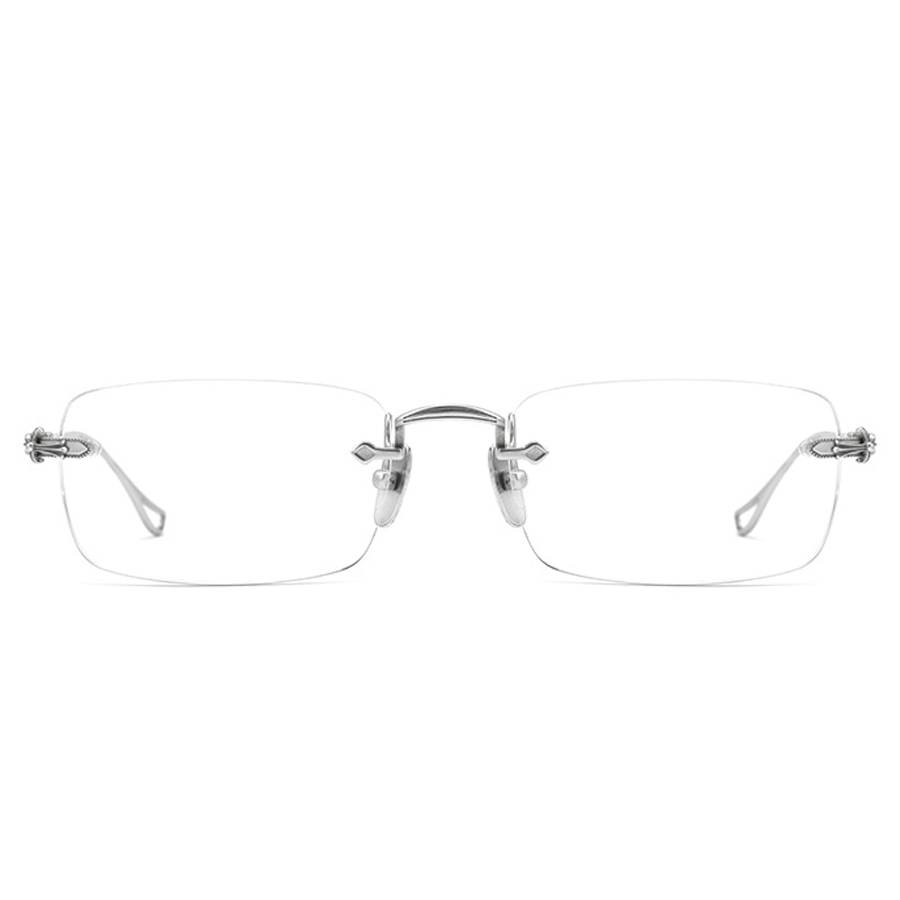Woodrow Rectangle Rimless Eyeglasses – EYEisland.com