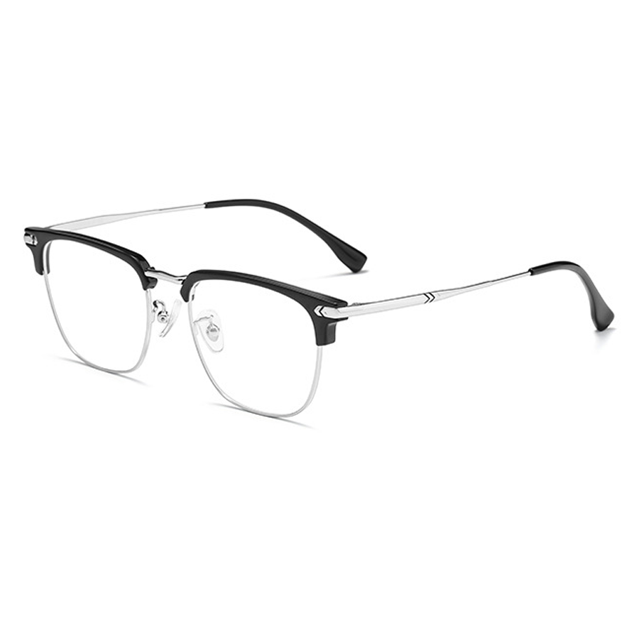Wizard Browline Semi-Rimless Eyeglasses – EYEisland.com